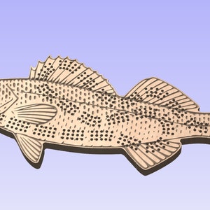 Walleye Fish Cribbage Pattern, SVG, Laser/cnc Cutting File - Etsy