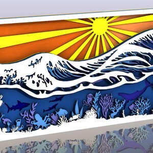 Ocean Scene Undersea Layered SVG Cutting File - Etsy