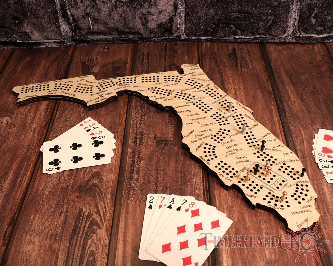Florida Cribbage Pattern, SVG, Laser/cnc Cutting File - Etsy