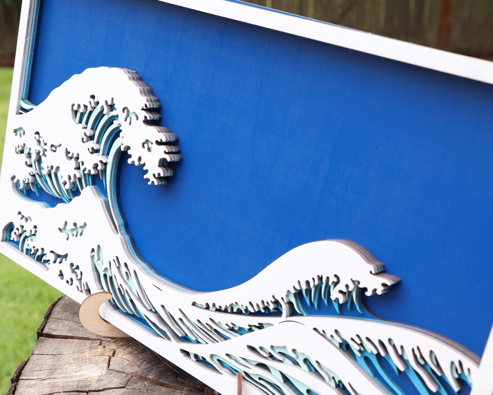 Great Wave Layered SVG, Cut File for Cricut, Glowforge, Laser. - Etsy UK