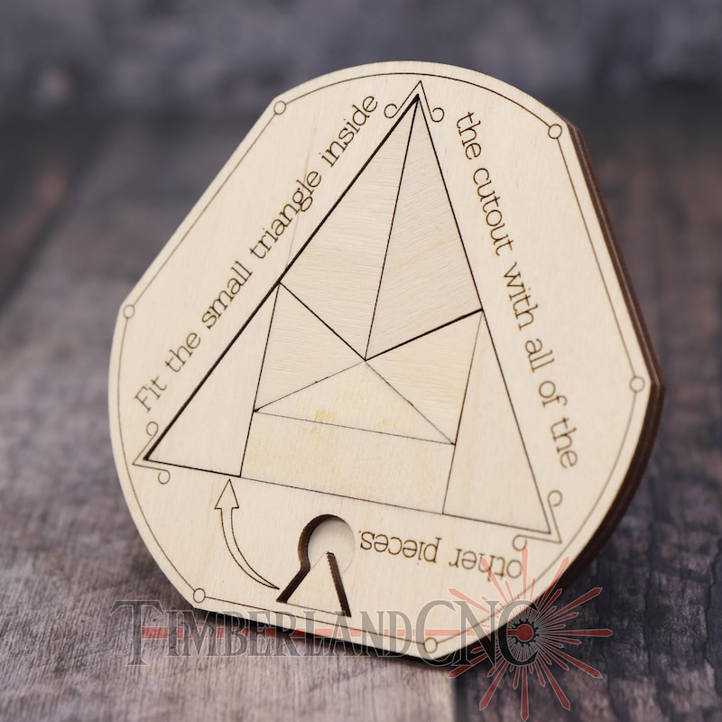 Triangle Geometry Puzzle - Etsy