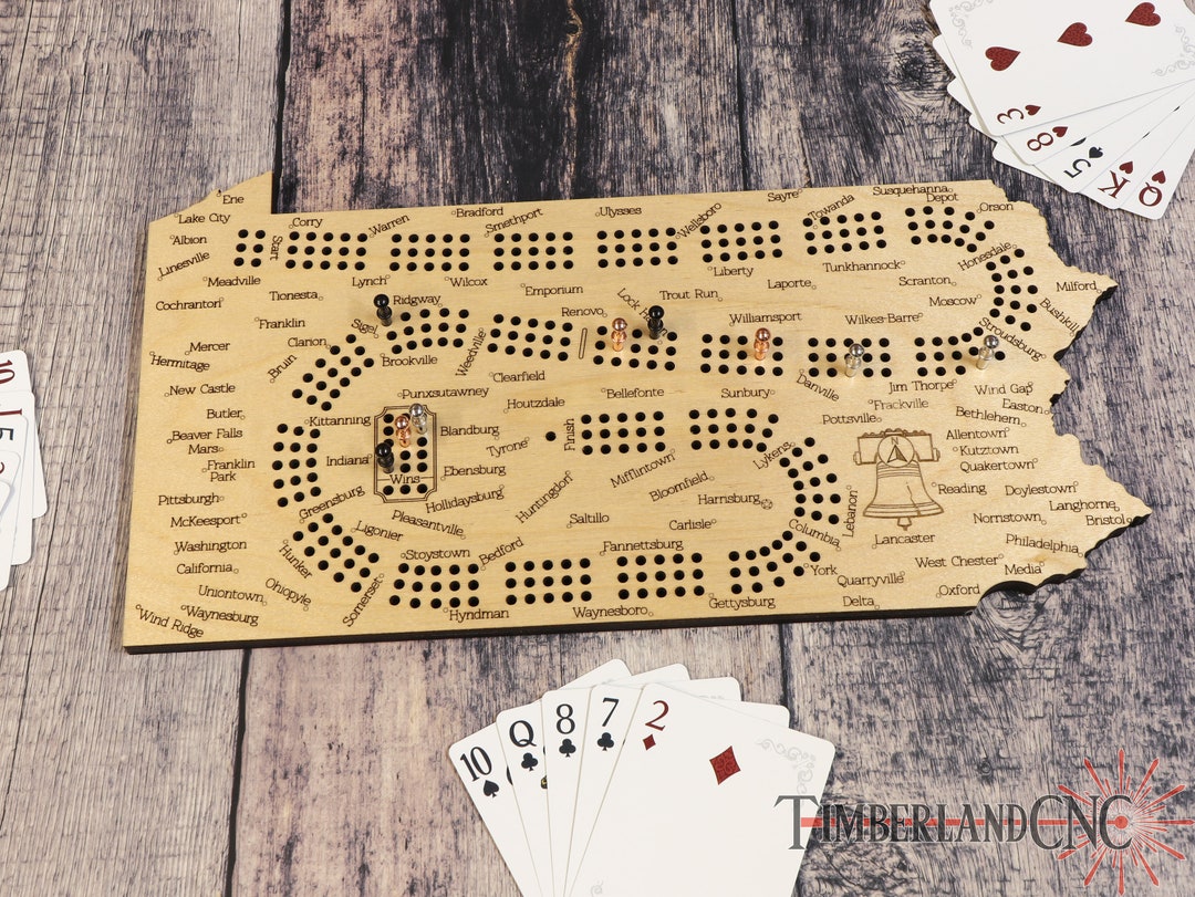 Pennsylvania Cribbage Pattern, SVG, Laser/cnc Cutting File - Etsy