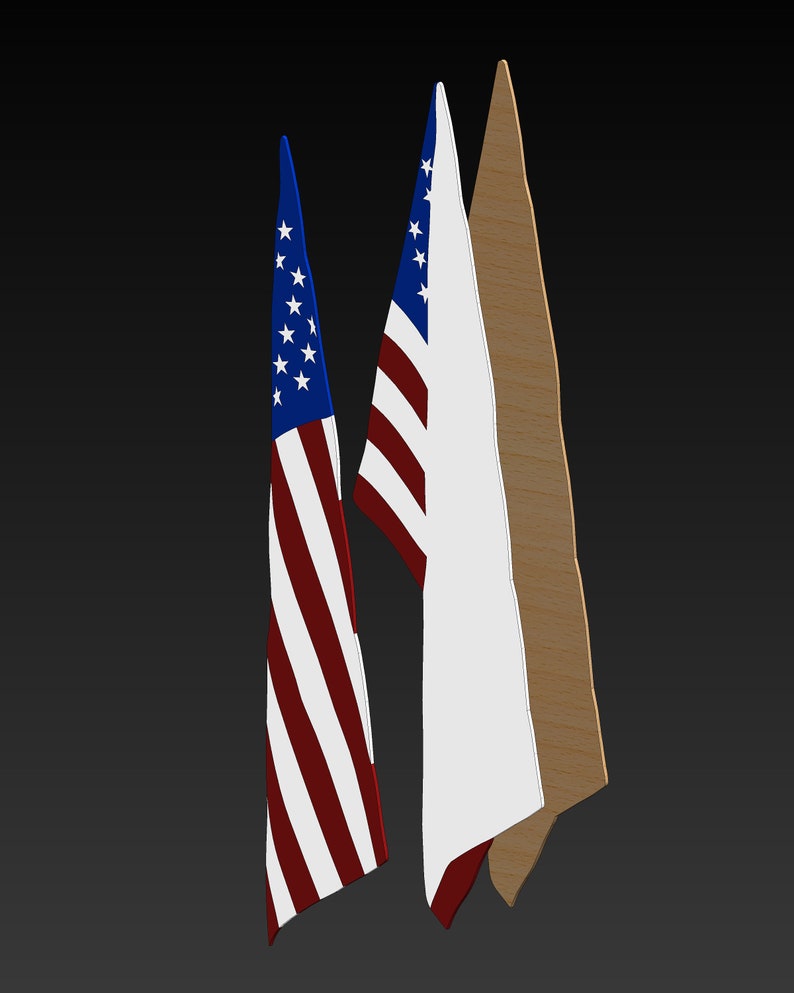 Hanging Flag Draped Flag SVG Laser Cutting File - Etsy