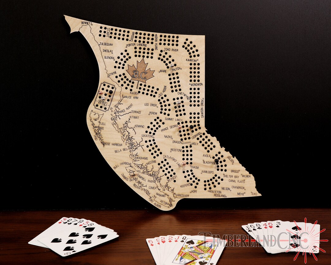 British Columbia Cribbage Pattern, SVG, Laser/cnc Cutting File - Etsy