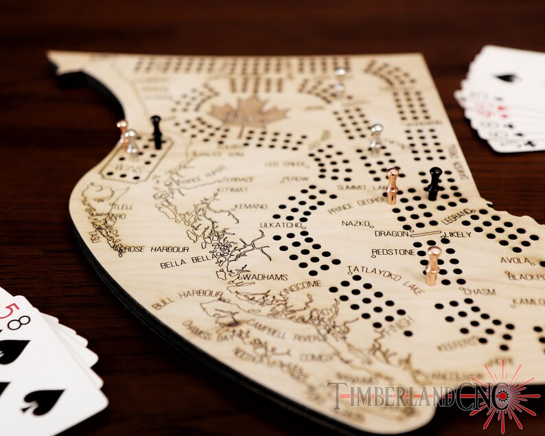 British Columbia Cribbage Pattern, SVG, Laser/cnc Cutting File - Etsy ...