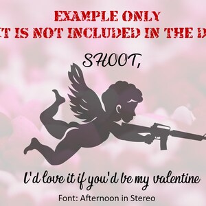 Cupid With Gun SVG, AR-15 Valentine, Gun Valentine SVG, Cutting File - Etsy