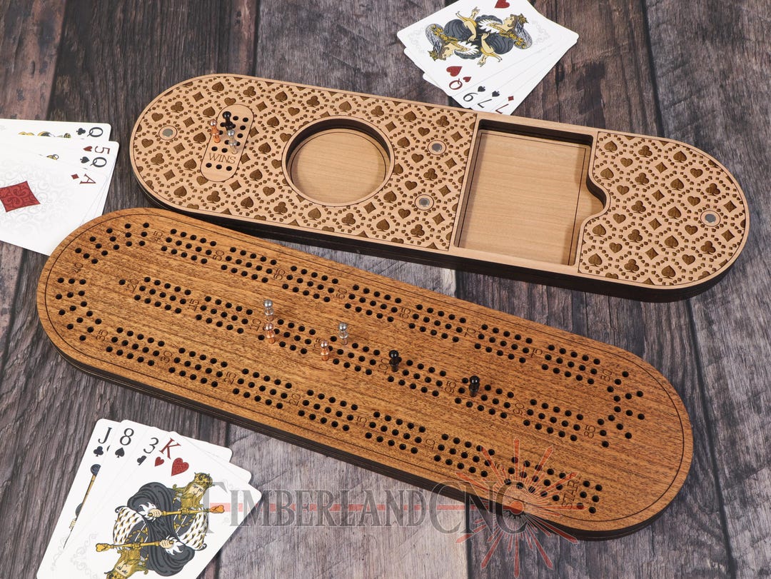 Obround Cribbage, With Storage, SVG, Laser/cnc Cutting File - Etsy