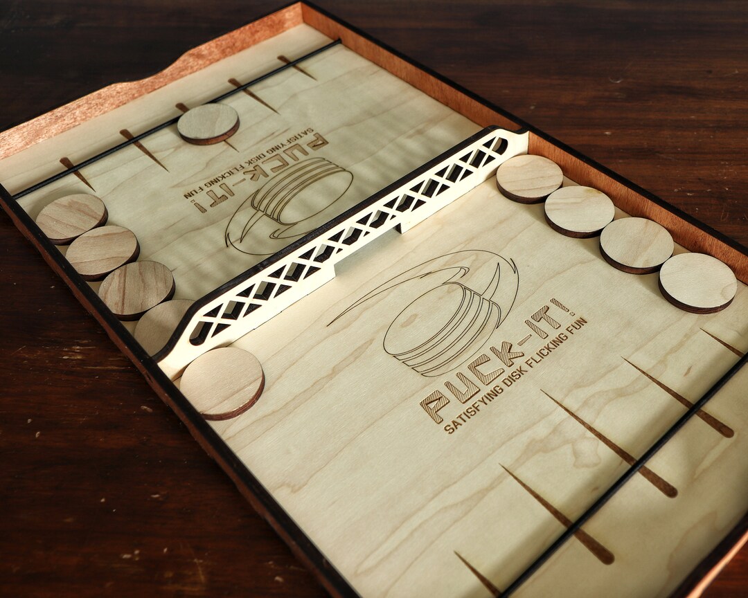 Finger Hockey Sling Puck Game SVG DXF Laser Cutting File - Etsy