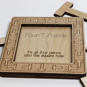 Four-t Puzzle, Jigsaw, SVG, Laser Cutting File - Etsy