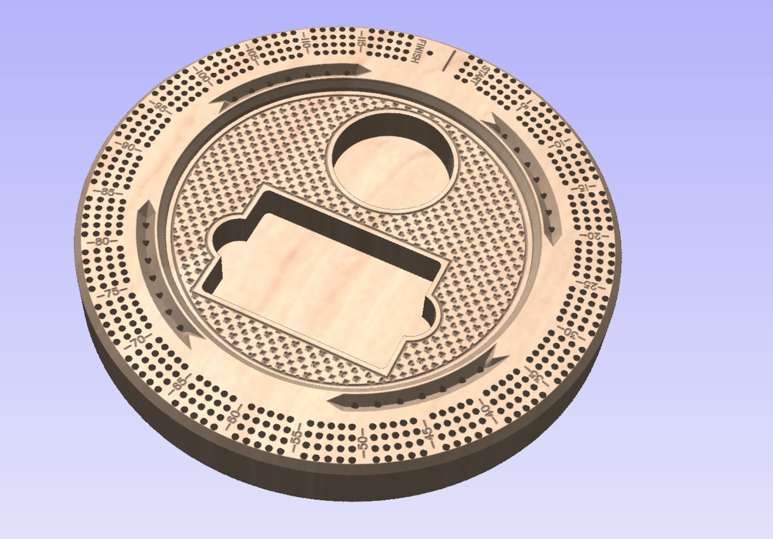 Cribbage Board, With Storage, Round, SVG, Laser Cutting File - Etsy