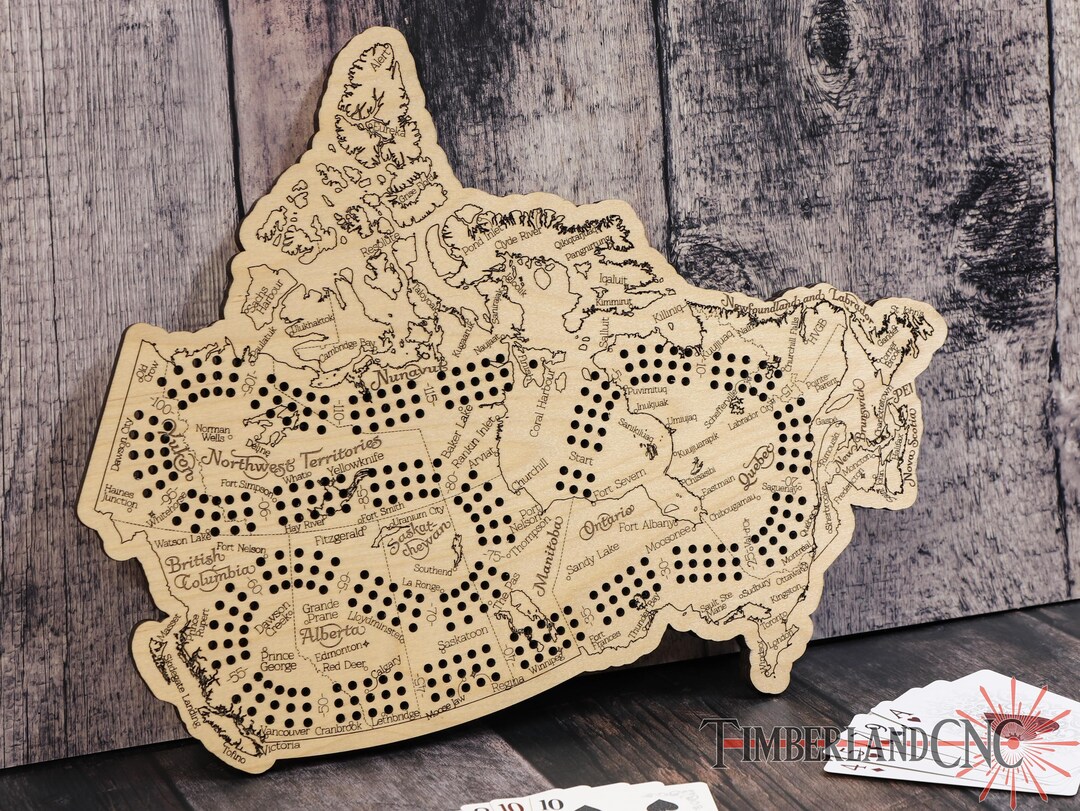 Canada Cribbage Pattern, SVG, Laser Cutting File - Etsy