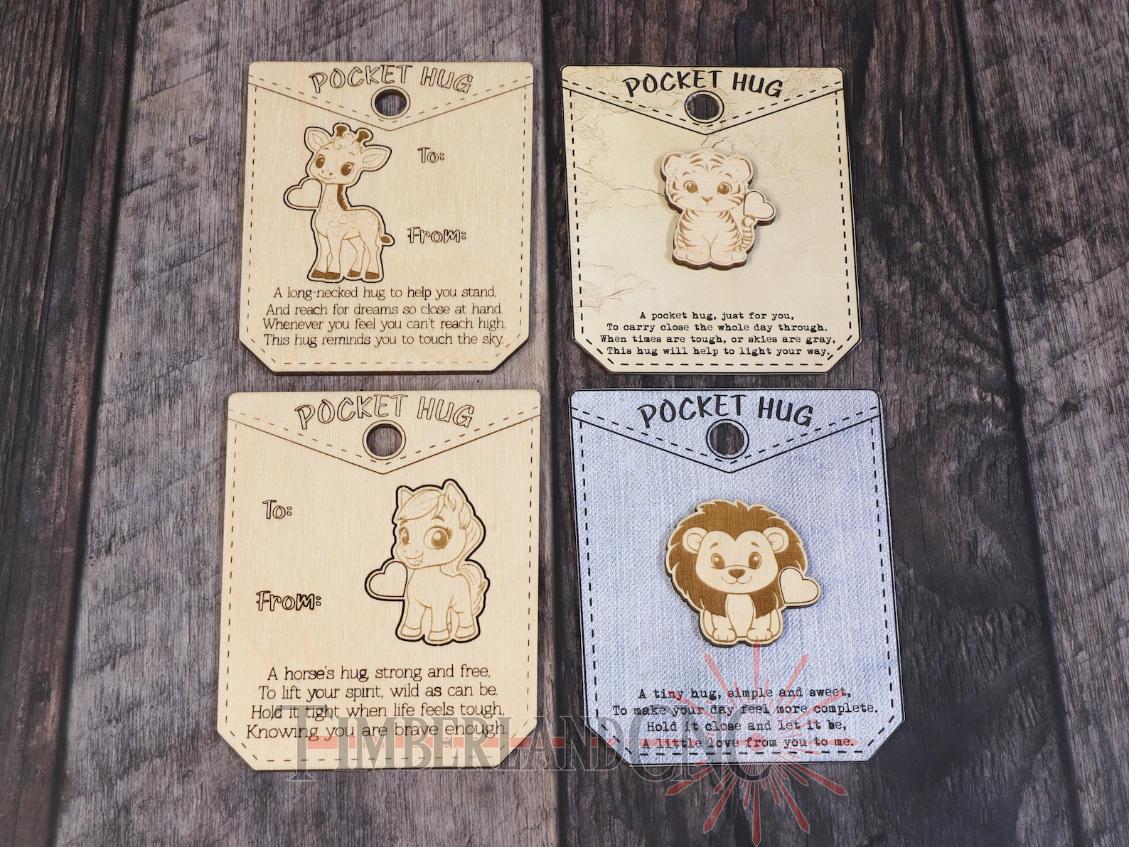 Pocket Hug, Set of 15, Hug Tokens, SVG, Laser Cutting File - Etsy