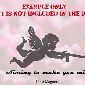 Cupid With Gun SVG, AR-15 Valentine, Gun Valentine SVG, Cutting File - Etsy