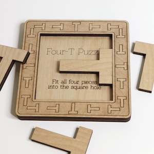 Four-t Puzzle, Jigsaw, SVG, Laser Cutting File - Etsy