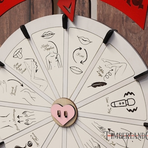 Sexy Fun Wheel, Foreplay Spinner, Wheel of Foreplay, Laser Cut File, SVG - Etsy