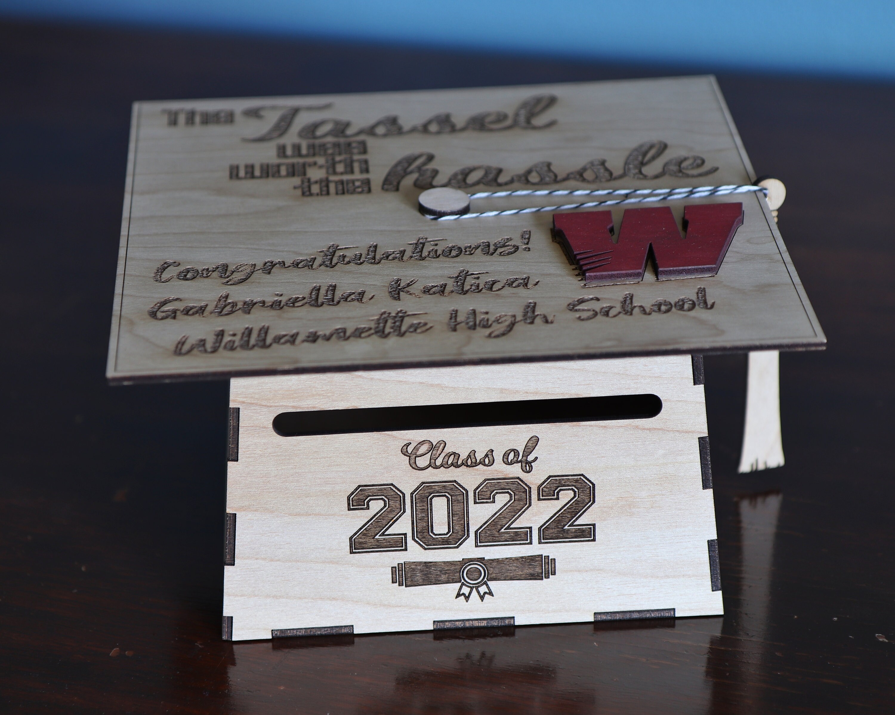 Graduation Cap Gift Box SVG Laser Cutting File - Etsy