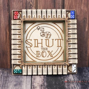 Shut the Box, Canoga, SVG, Laser Cutting File - Etsy