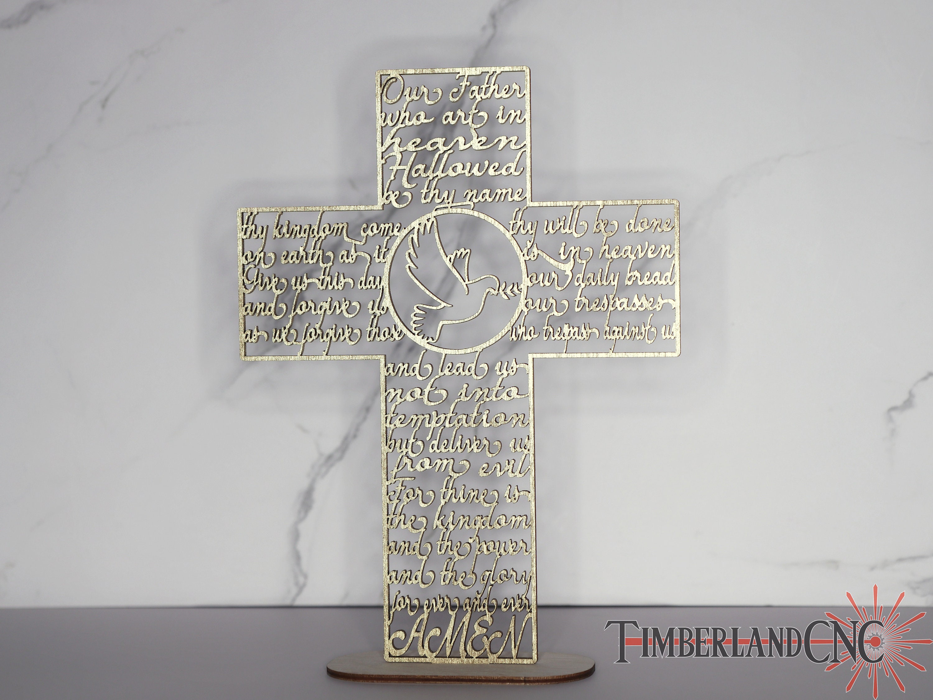 Lord's Prayer Cross, SVG, Laser Cutting File - Etsy