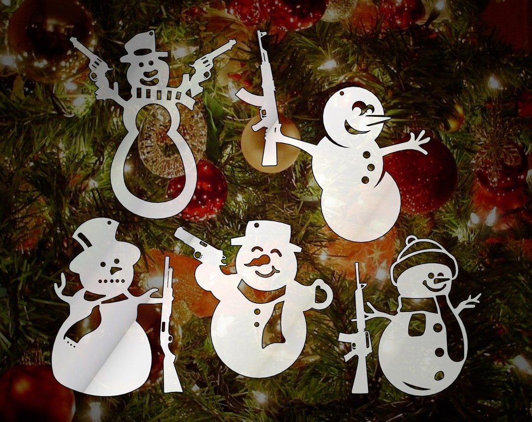 Snowman SVG, Snowman DXF, Snowman 2A, Snowman Guns - Etsy