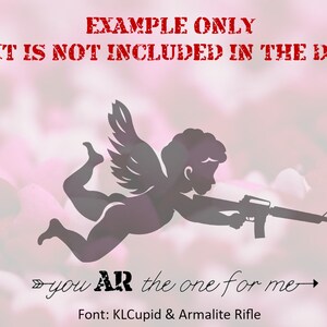 Cupid With Gun SVG, AR-15 Valentine, Gun Valentine SVG, Cutting File - Etsy