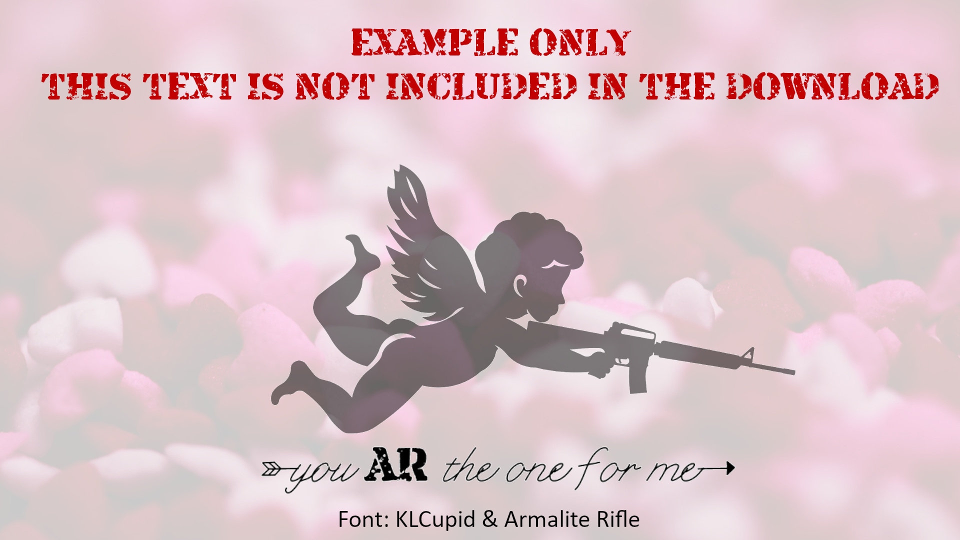 Cupid With Gun SVG AR-15 Valentine Gun Valentine SVG - Etsy UK