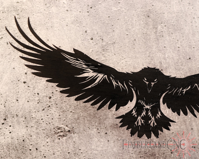 Eagle, Raven, Swooping Bird, DXF, SVG, Cutting Machine File - Etsy Canada