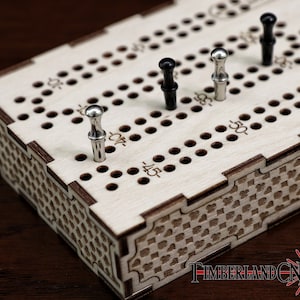 Travel Cribbage Board, With Storage, Slide Out, SVG, Laser Cutting File ...