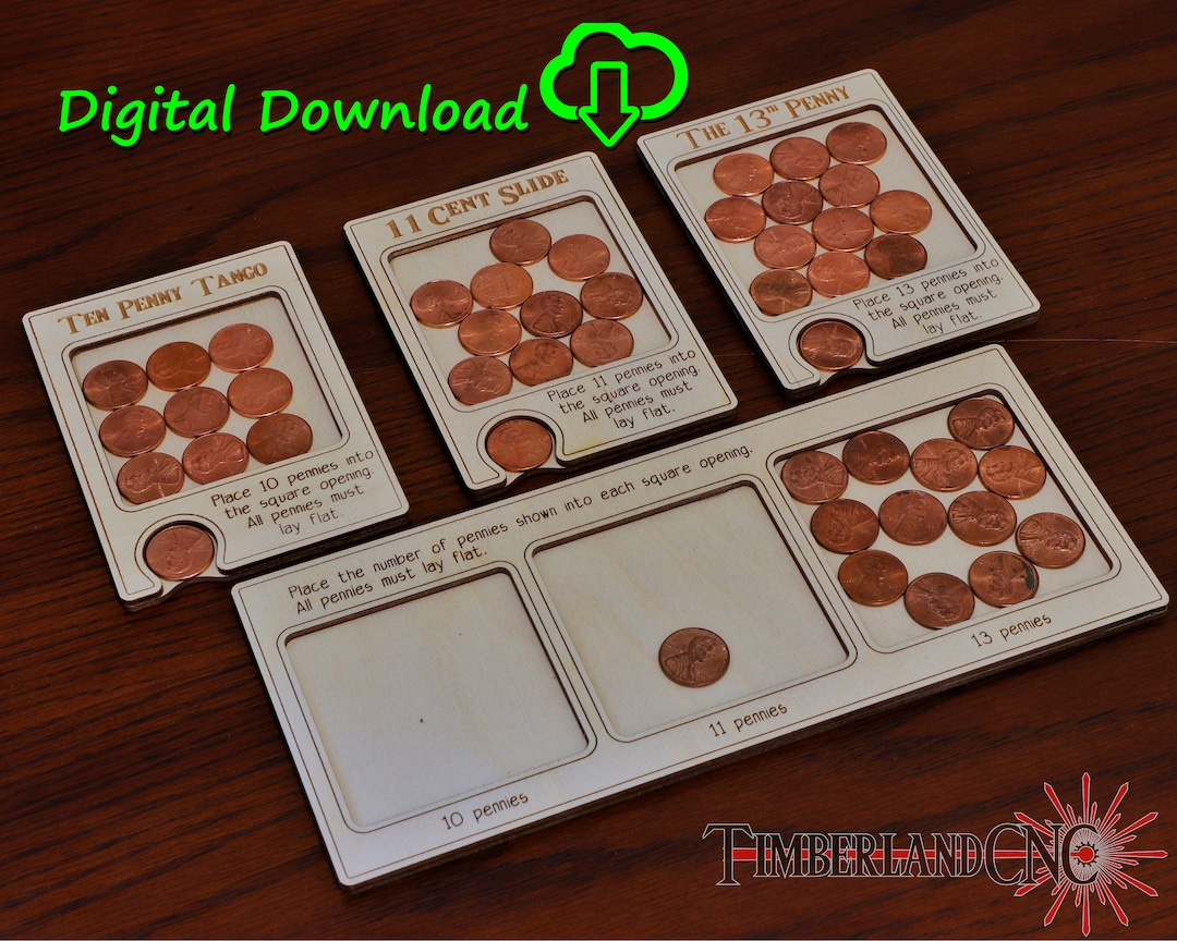 Penny Puzzle, Circle Packing, SVG, Laser Cutting File - Etsy