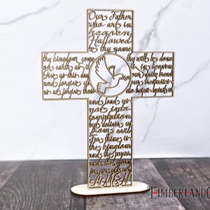Lord's Prayer Cross, SVG, Laser Cutting File - Etsy
