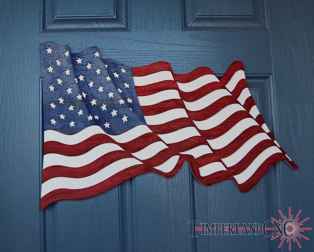 Wavy Flag, Waving Flag, SVG, Laser Cutting File - Etsy