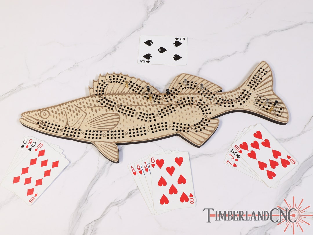 Walleye Fish Cribbage Pattern, SVG, Laser/cnc Cutting File - Etsy
