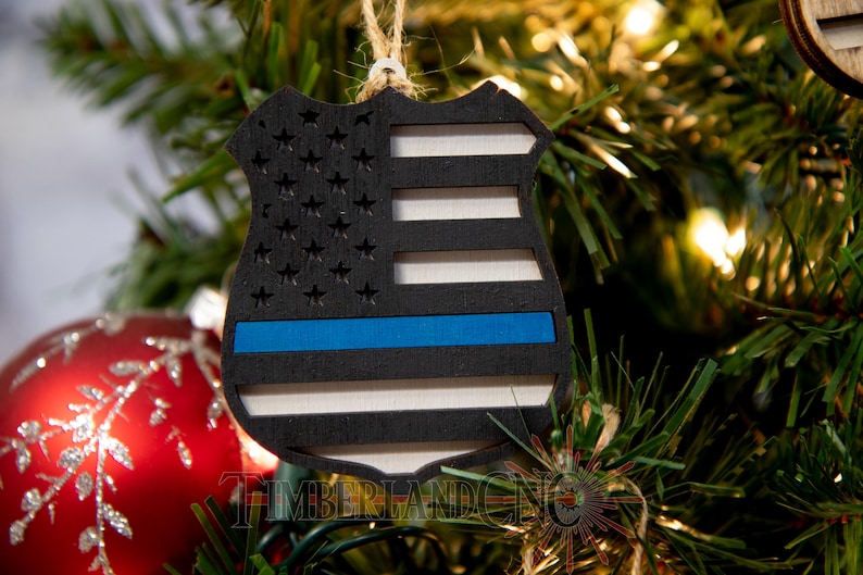 Police Badge Ornament, SVG, Laser Cutting File. - Etsy
