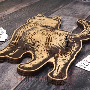 Cat Cribbage Board, Cat Butt, Cribbage Pattern, SVG, Laser Cutting File ...