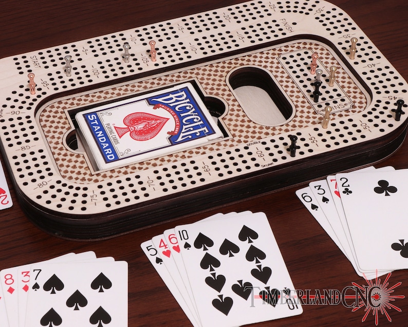 Cribbage Board With Storage SVG Laser Cutting File - Etsy