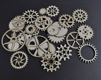 Gears Cogs Steampunk Layered Mandala SVG DXF Cutting File | Etsy