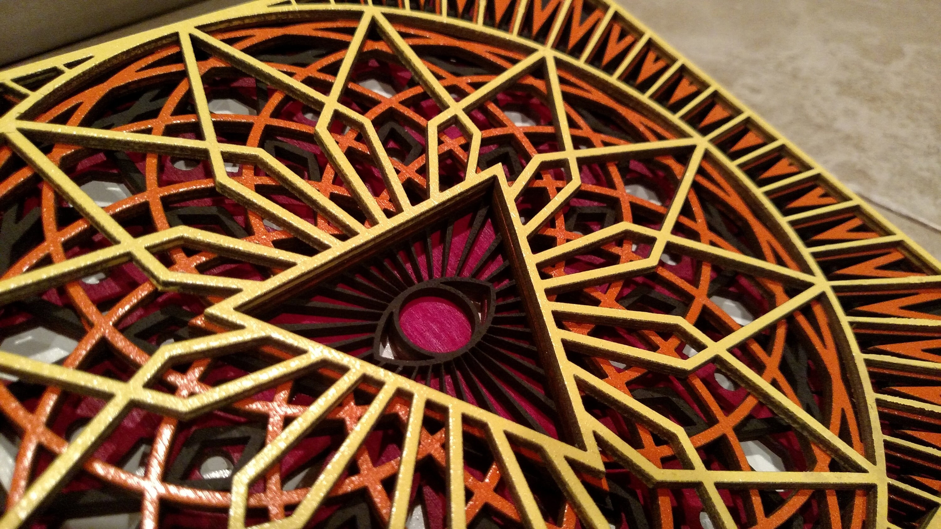 Multi Layer Mandala SVG. 5 Layers. Cutting File - Etsy