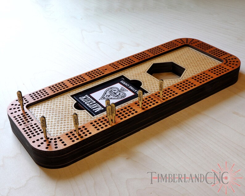 Cribbage Board With Storage SVG Laser Cutting File - Etsy