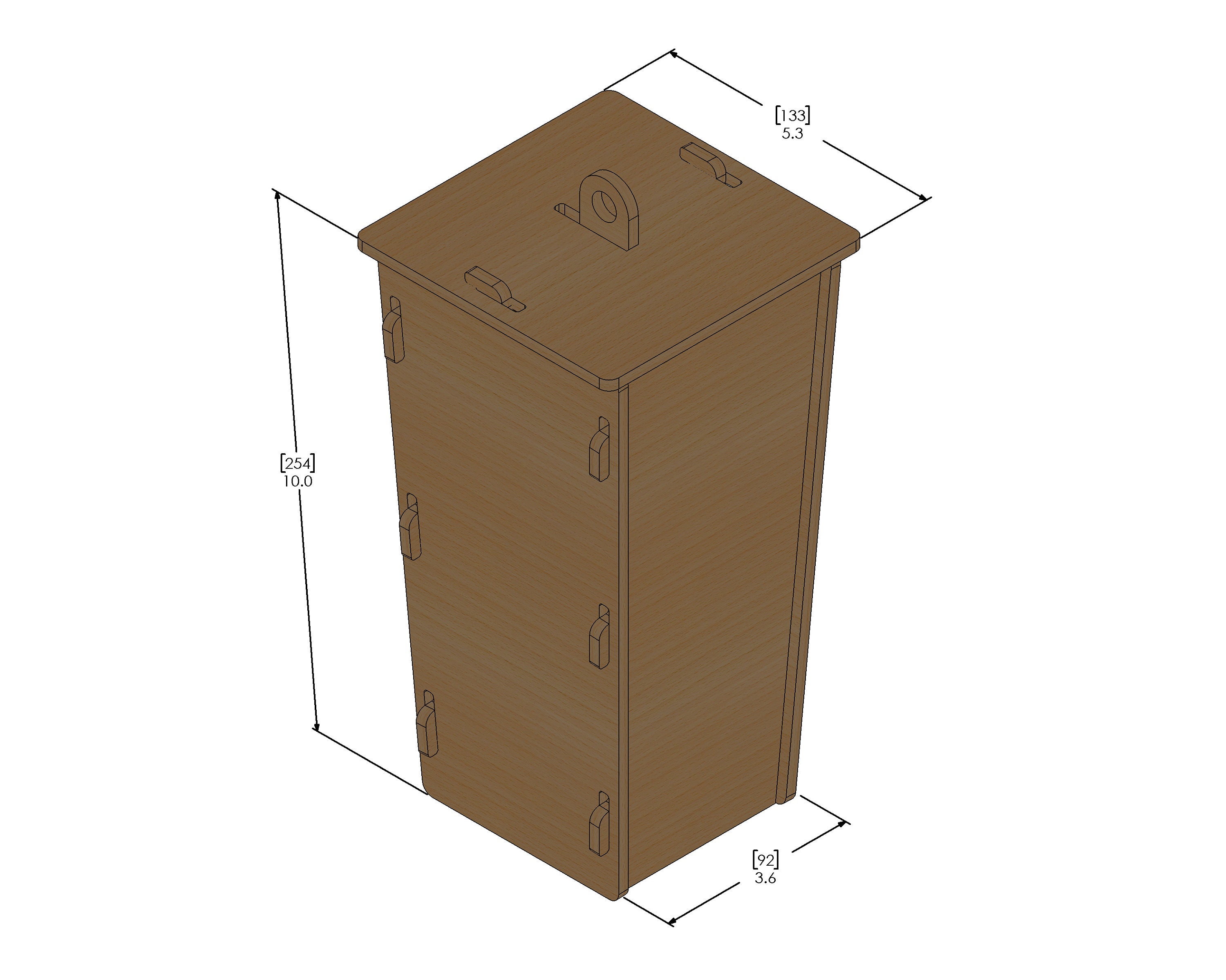 Slot-together Lantern, Alternate Sizes, SVG, CNC Router & Laser Cutting ...
