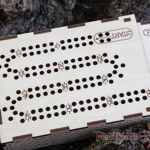 Travel Cribbage Board, With Storage, Slide Out, SVG, Laser Cutting File ...