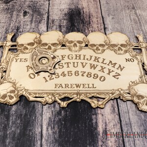 Spirit Board, Talking Board, Skull and Bones, Halloween, SVG, Laser ...
