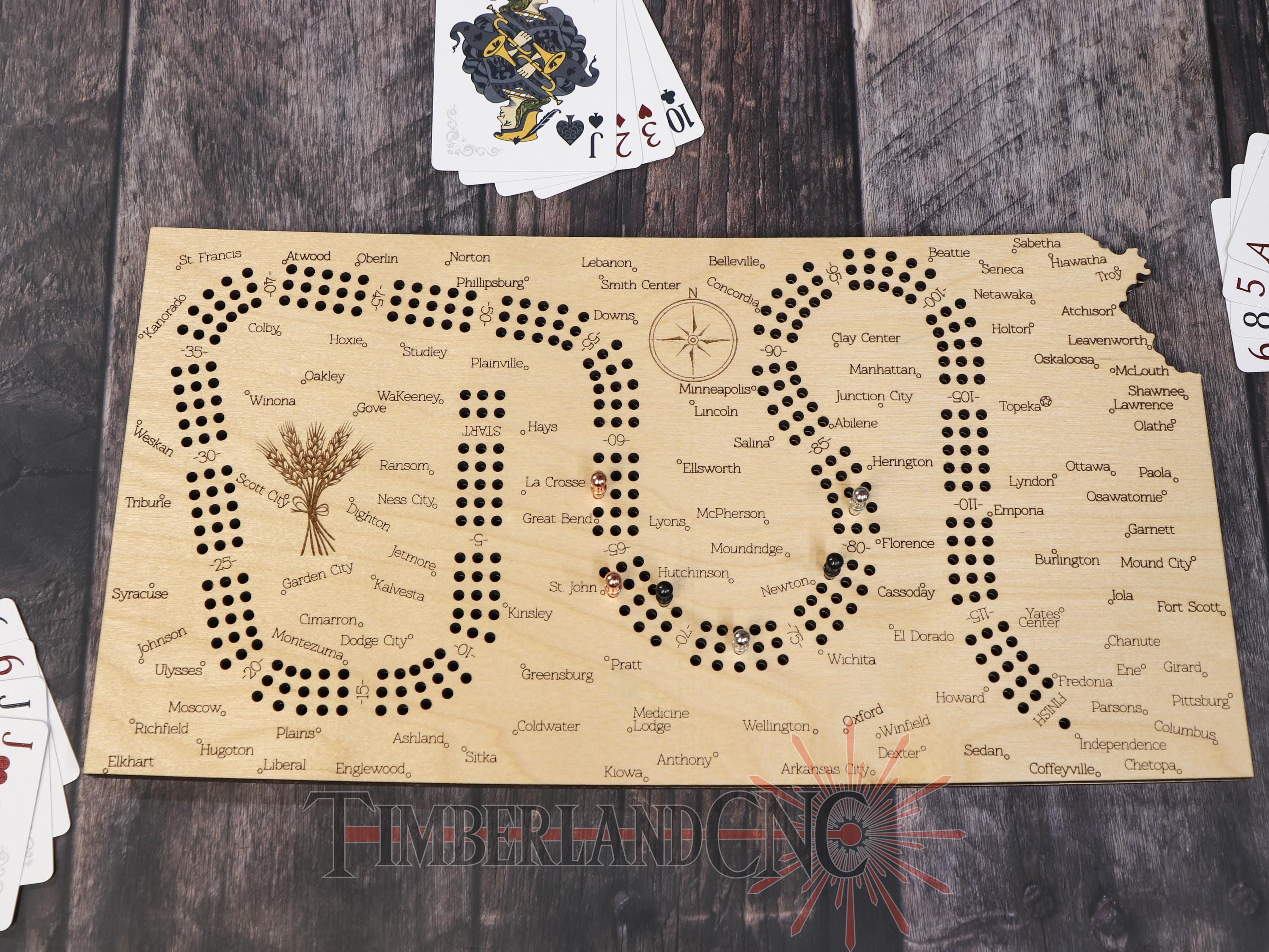 Kansas Cribbage Pattern, SVG, Laser/cnc Cutting File - Etsy