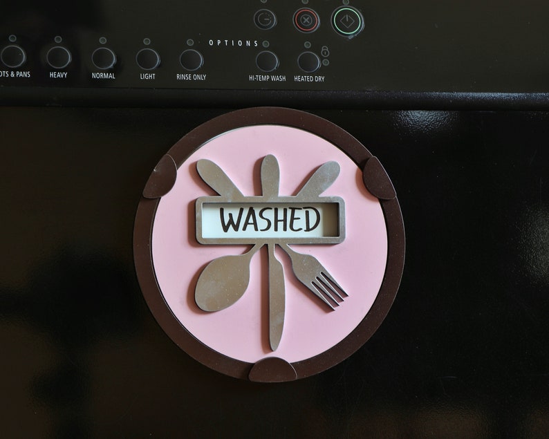 Dishwasher Sign Dish Clean Dirty Sign SVG Laser Cutting - Etsy