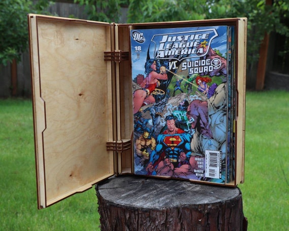 Book Box Hidden Hinge Comic Book and Magazine Sized SVG | Etsy