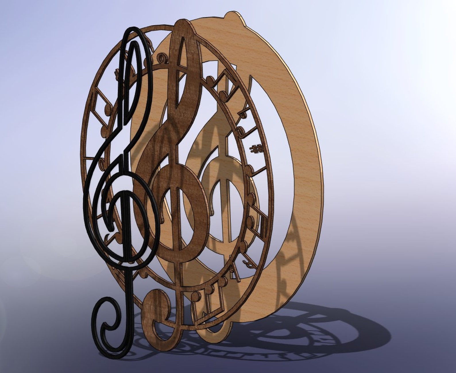 Treble Clef Wreath-svg-laser Cutting File - Etsy