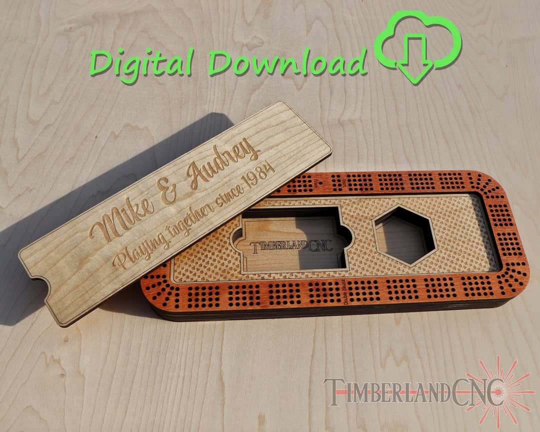 Cribbage Board, With Storage, SVG, Laser Cutting File - Etsy