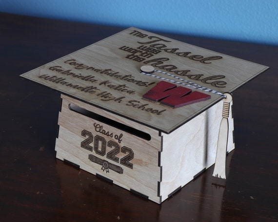 Graduation Cap Gift Box SVG Laser Cutting File - Etsy