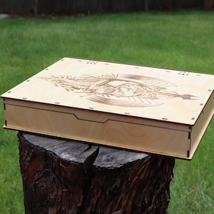 Book Box, Hidden Hinge, Comic Book and Magazine Sized, SVG, Glowforge ...