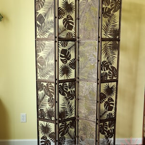 Folding Room Divider Screen, Decorative Panel, SVG, Laser Cutting File ...
