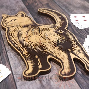 Cat Cribbage Board, Cat Butt, Cribbage Pattern, SVG, Laser Cutting File ...