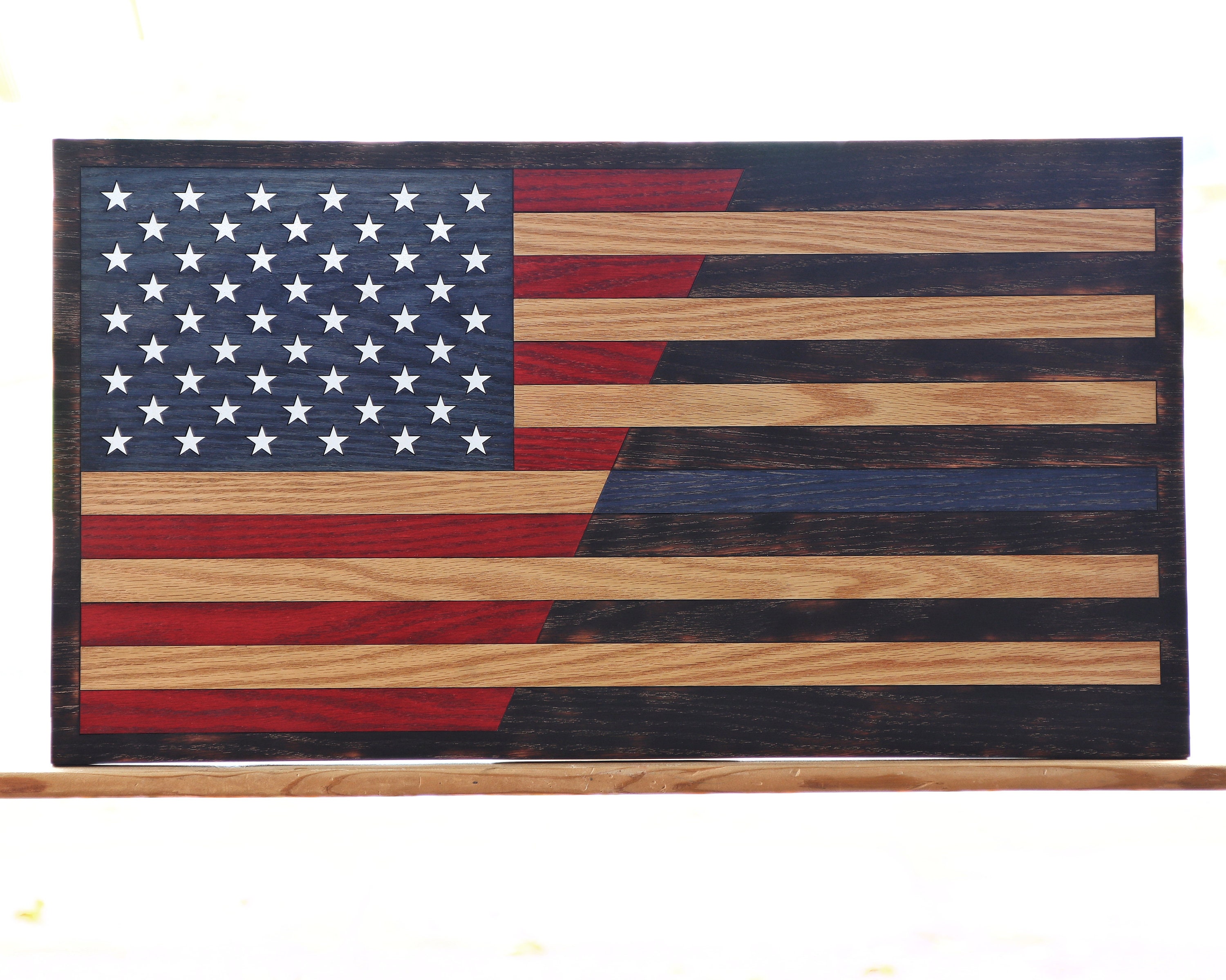 Split-line Framed US Flag SVG Laser Cutting File - Etsy